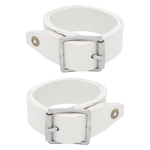 Hobble Straps Chrome Leather - no chain - Gone RIDING