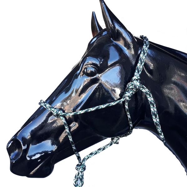 Nungar Knots Rope Headstall 8mm Width - Exclusive Colours - Gone RIDING