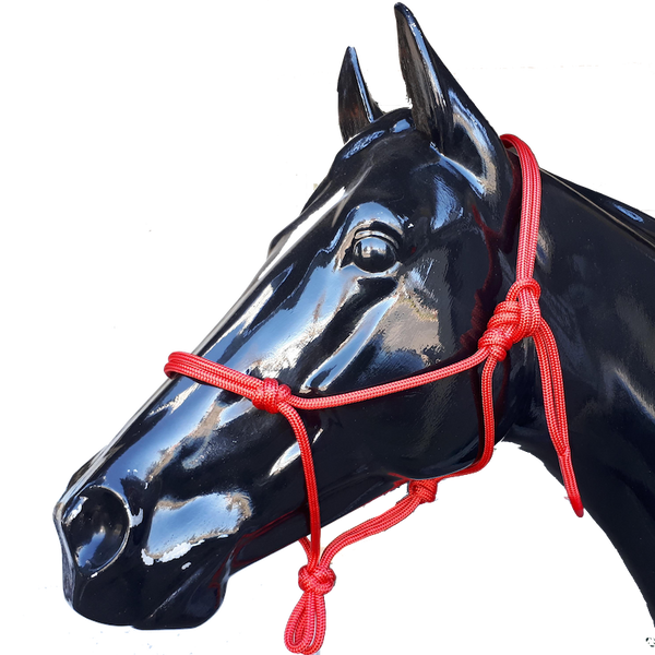 Nungar Knots Headstall - 8mm Yachting Rope, SOLID COLOURS - Gone RIDING